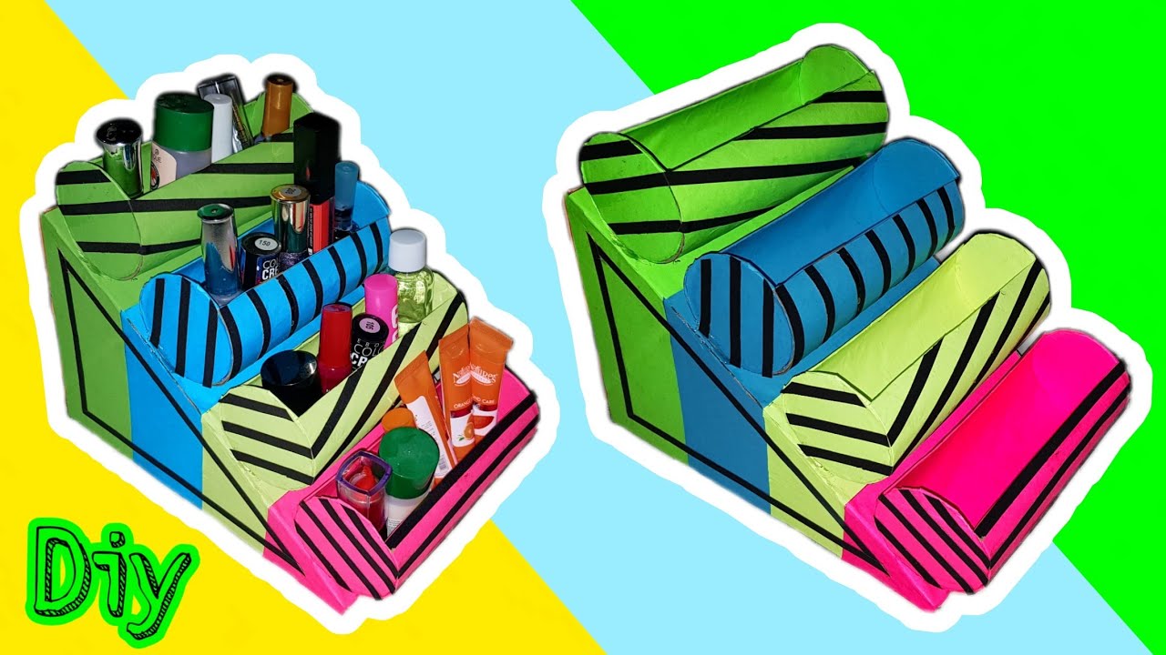 Best Out of Waste from Toilet Roll - DIY Organizer Box