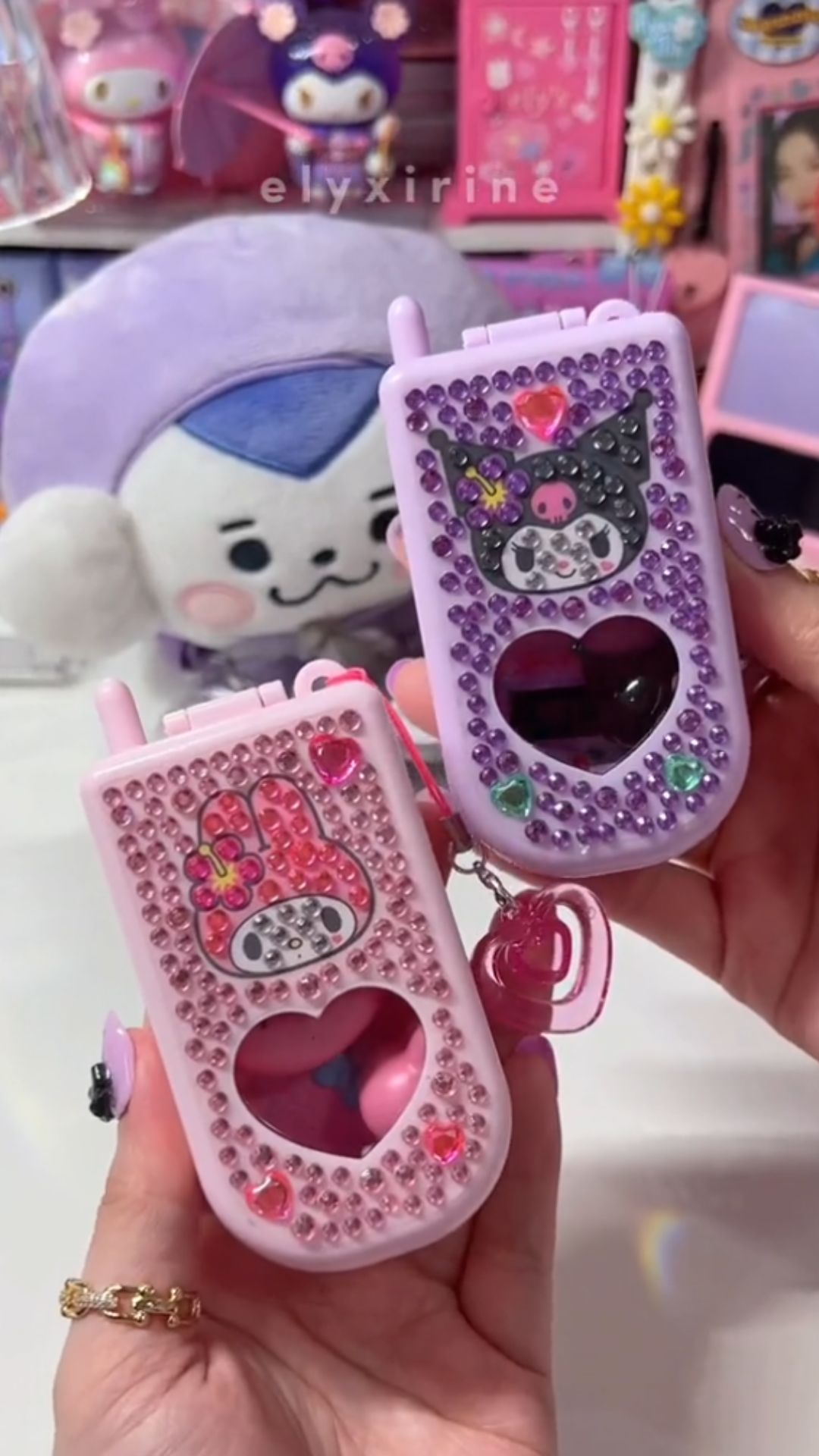 Kuromi and My Melody Flip Phone Accessory Cases – Too Cute to Resist