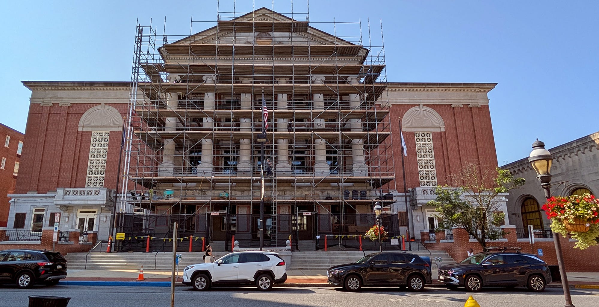 What's up with all the scaffolding at the York County Admin Center ...