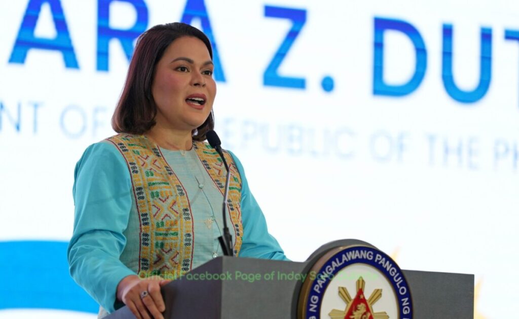 Sara Duterte cites freedom of speech in defending PH education remark