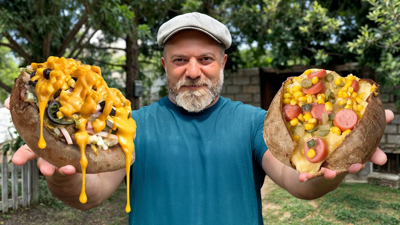 Kumpir Loaded with 10 Toppings on the Grill