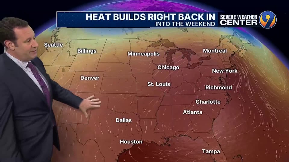 Wednesday morning's forecast with Meteorologist Keith Monday