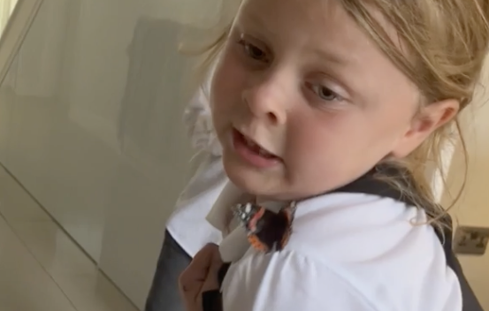 Butterfly Surprise Turns to Panic as Little Girl Discovers Truth