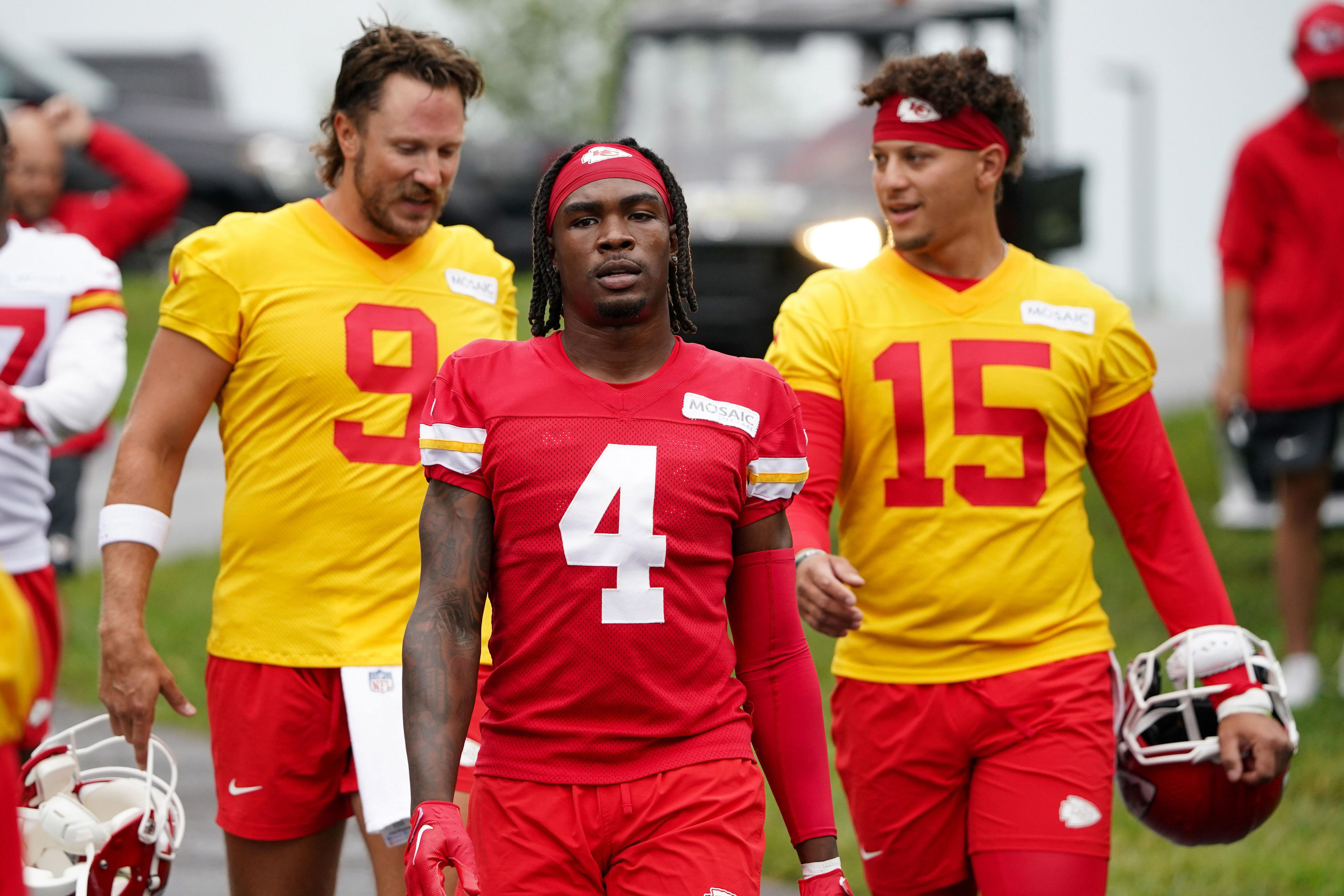 Kansas City Chiefs QB Patrick Mahomes discusses progress with WR Rashee ...