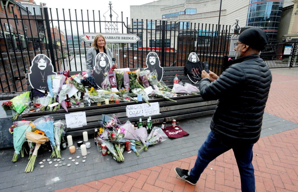 Ozzy Osbourne fans flock to Birmingham’s Black Sabbath Bridge to pay ...