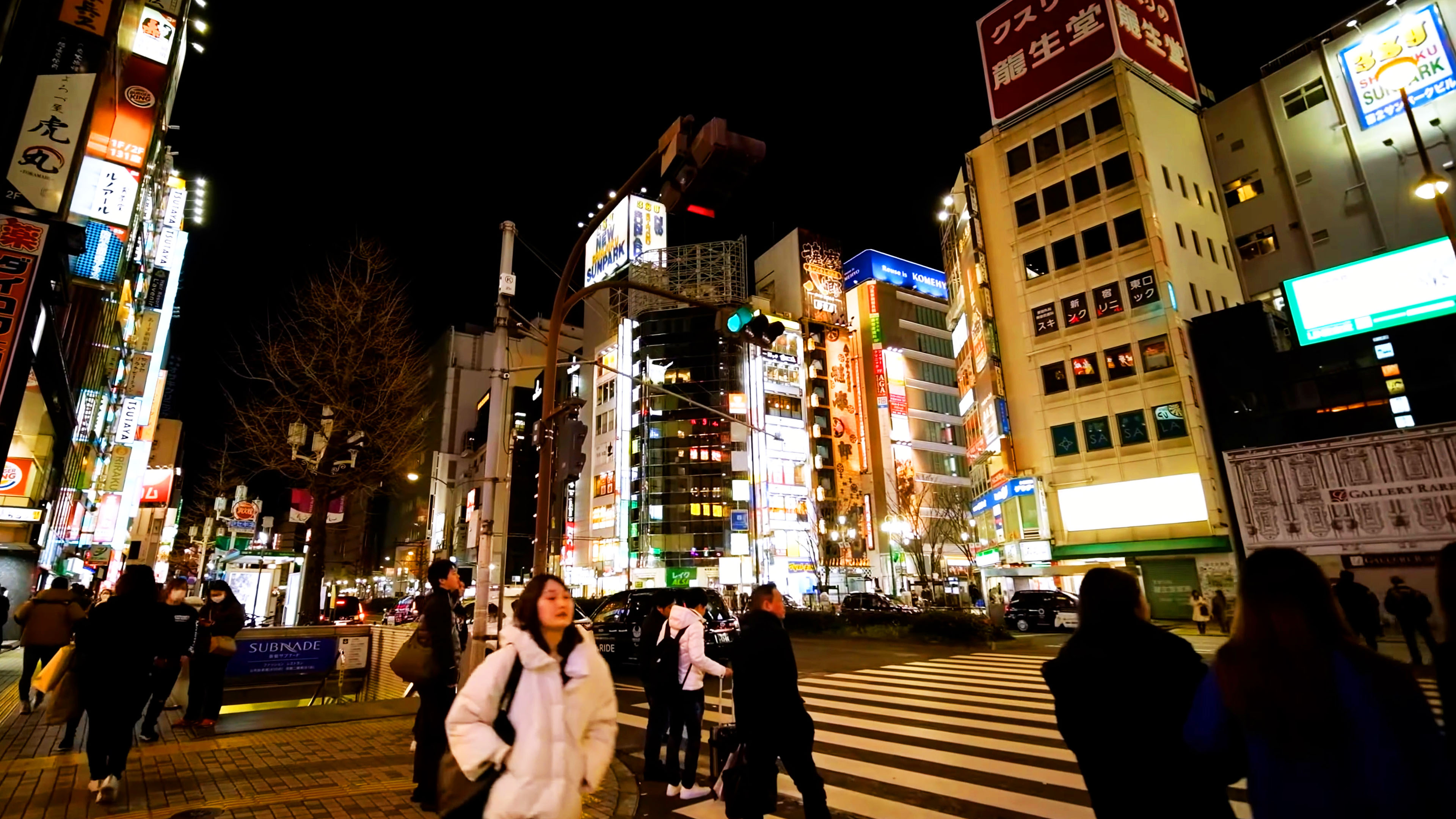 Scenic Night Walk in Tokyo – Japan Virtual Tour (4K)
