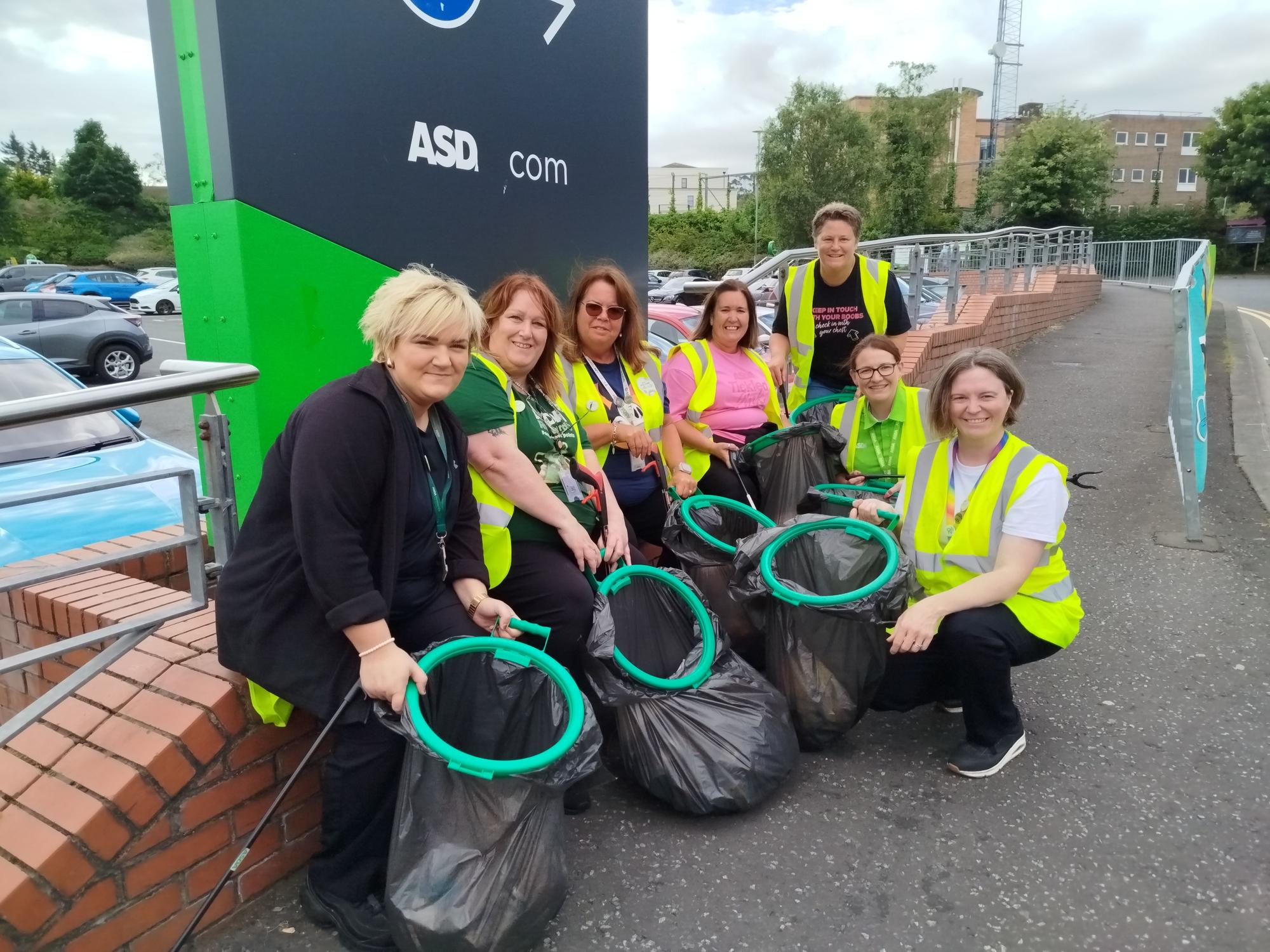 Asda colleagues and customers team up for Bangor community clean up