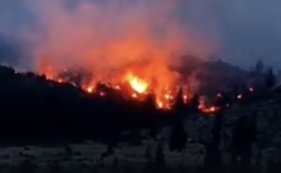 Lake Spokane Wildfire Grows Rapidly Across Stevens County