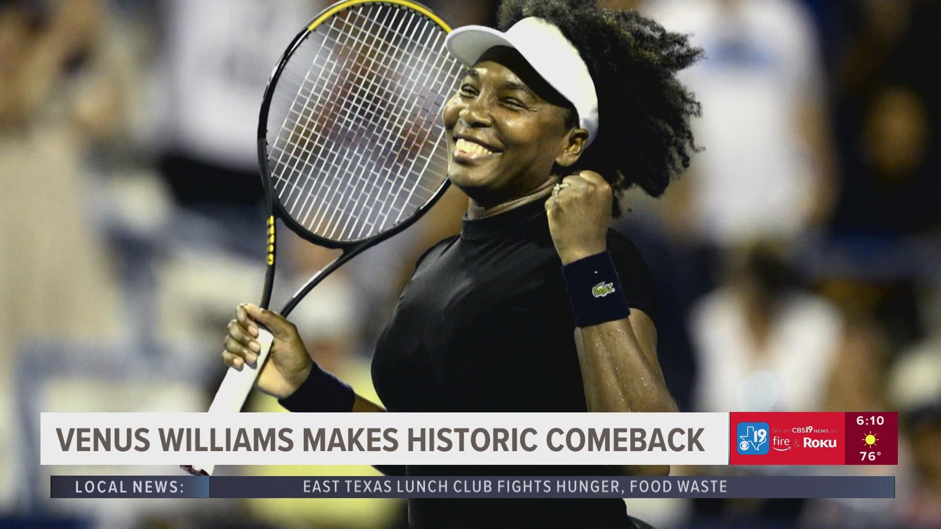 Venus Williams makes historic comeback