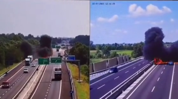 Il video dell'ultraleggero che precipita in tangenziale ad Azzano Mella ...