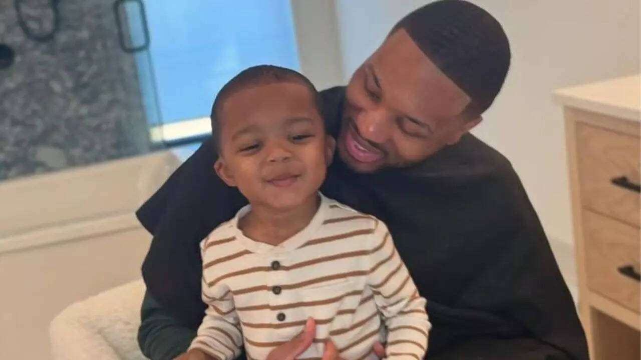 NBA legend Damian Lillard shared adorable video of his son stealing ...