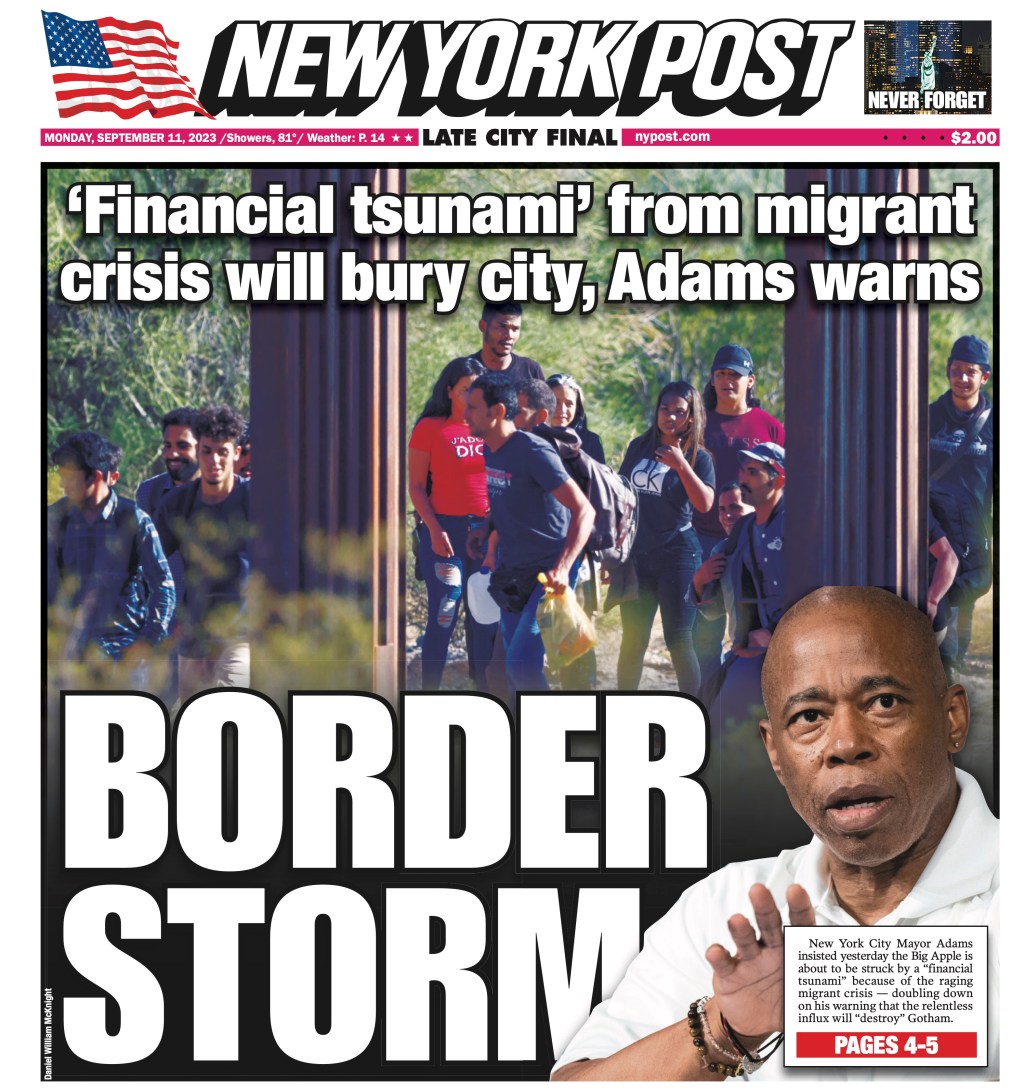 Eric Adams praises Trump for securing US border, tells all on Biden ...