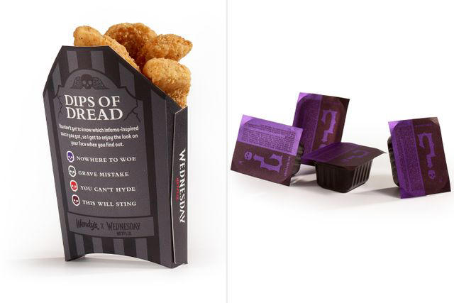 Wendy's Reveals “Wednesday”-Inspired Meal with ‘Bloody’ Frosty and Four ...