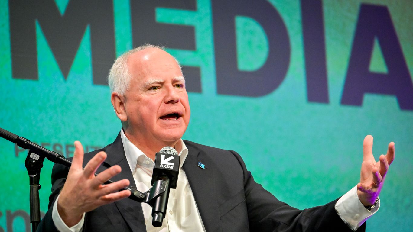 Tim Walz says he'll shut the door on 2028 presidential bid if he runs ...