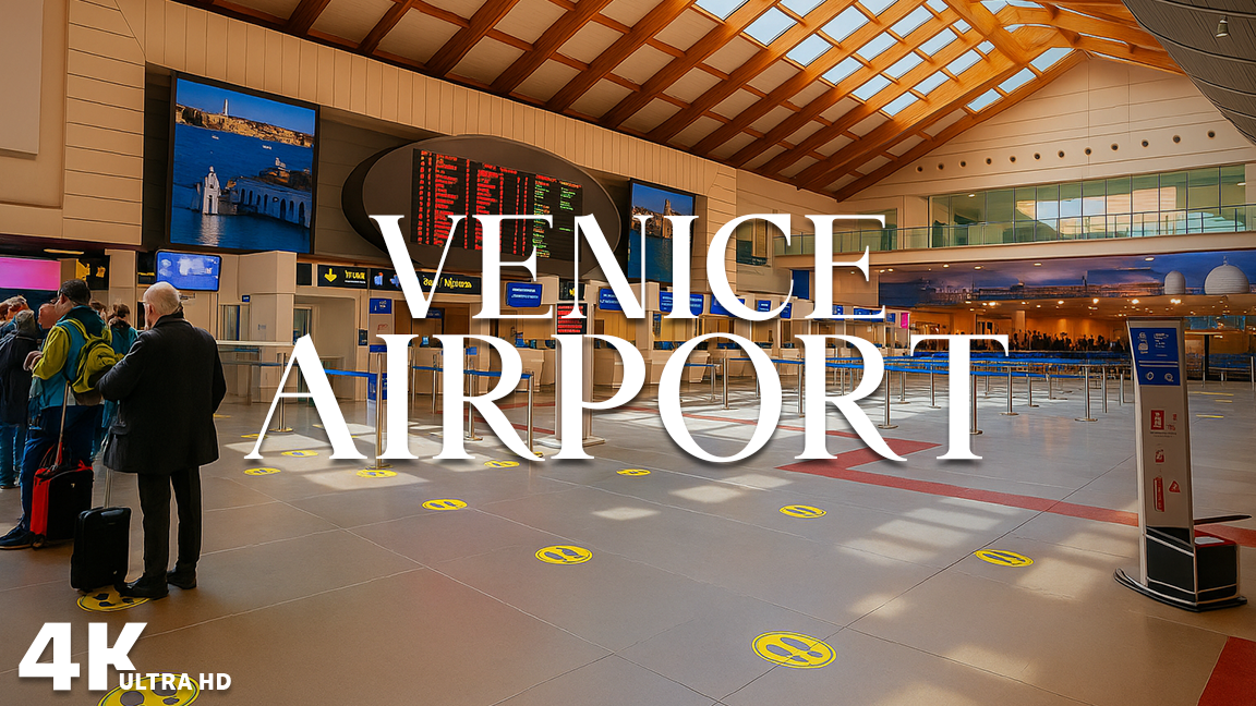 Italy – Venice ‘Marco Polo’ Airport (VCE) Walking Tour in 4K
