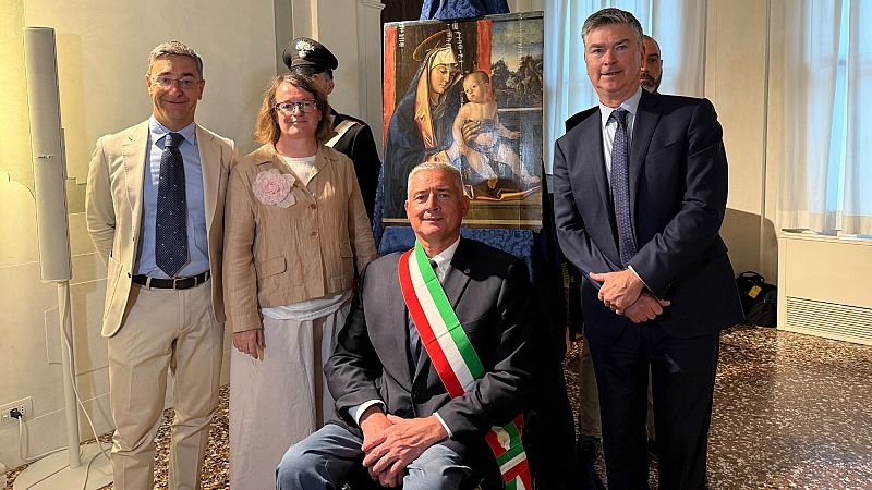 Stolen 'Madonna and Child' Renaissance painting returns to Italy after ...