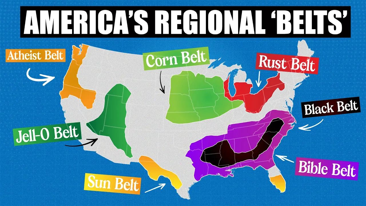 The "Belt" Regions Of The United States