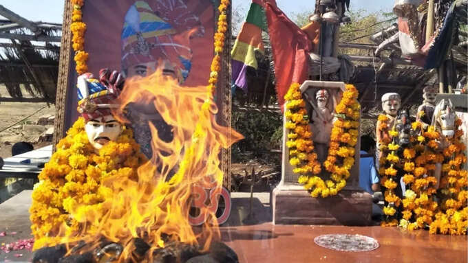 Bullet Baba Temple Draws Worshippers To A Divine Royal Enfield