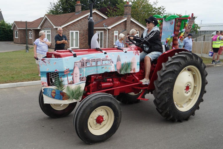 Tractor-driving fundraisers endure wind and rain to raise thousands for ...