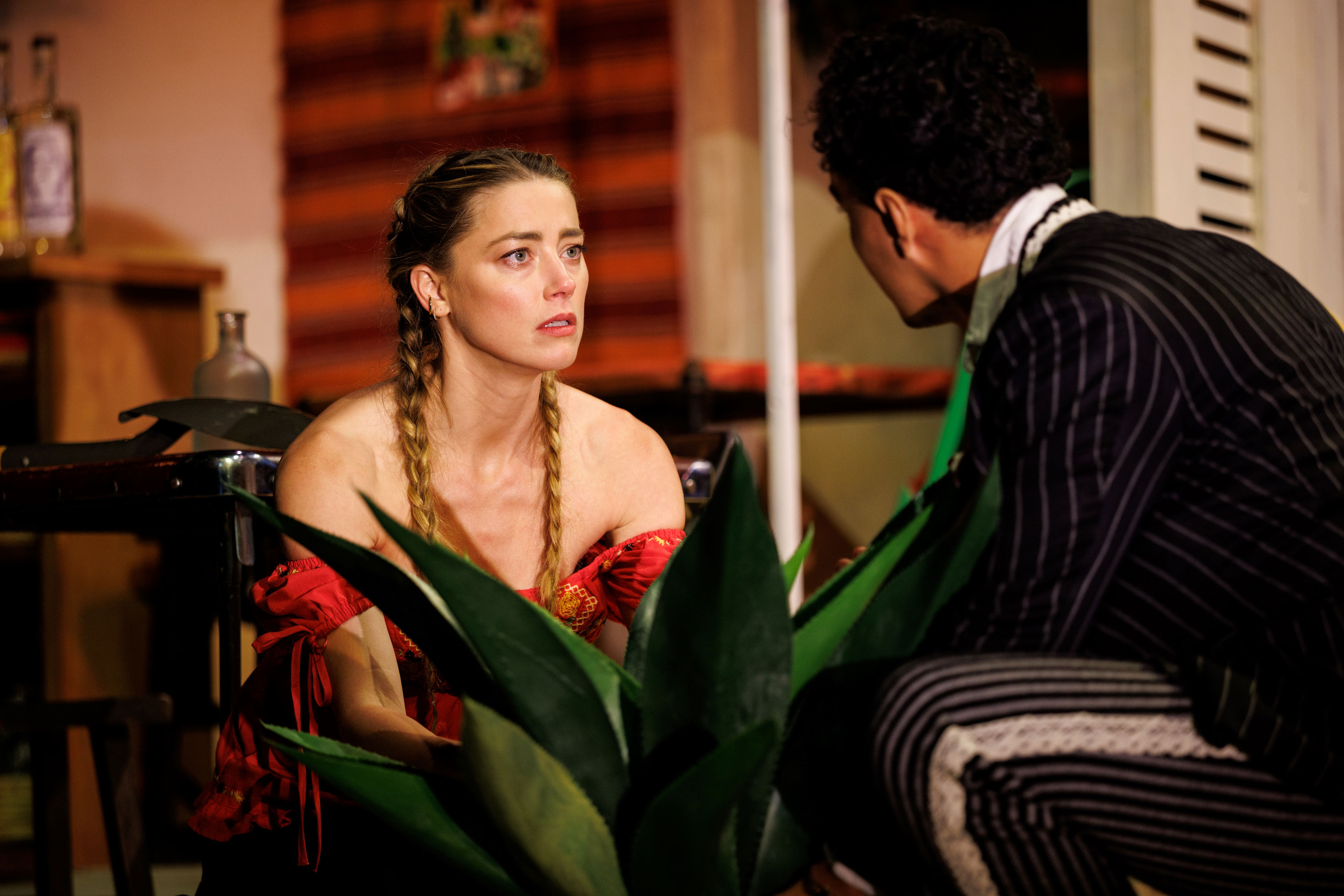 Pamela Anderson. Amber Heard. Dancing on ice. All in one theater festival.