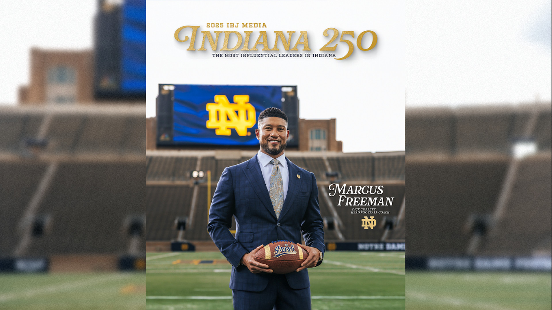 Marcus Freeman is very influential in the state of Indiana