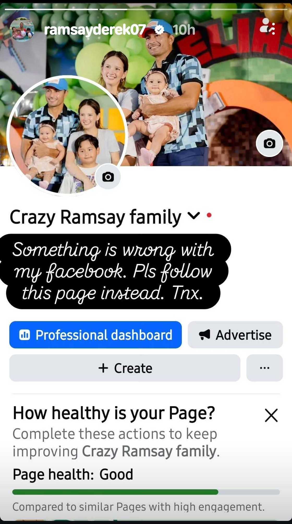 Derek Ramsay issues notice to fans: “Something is wrong with my Facebook”