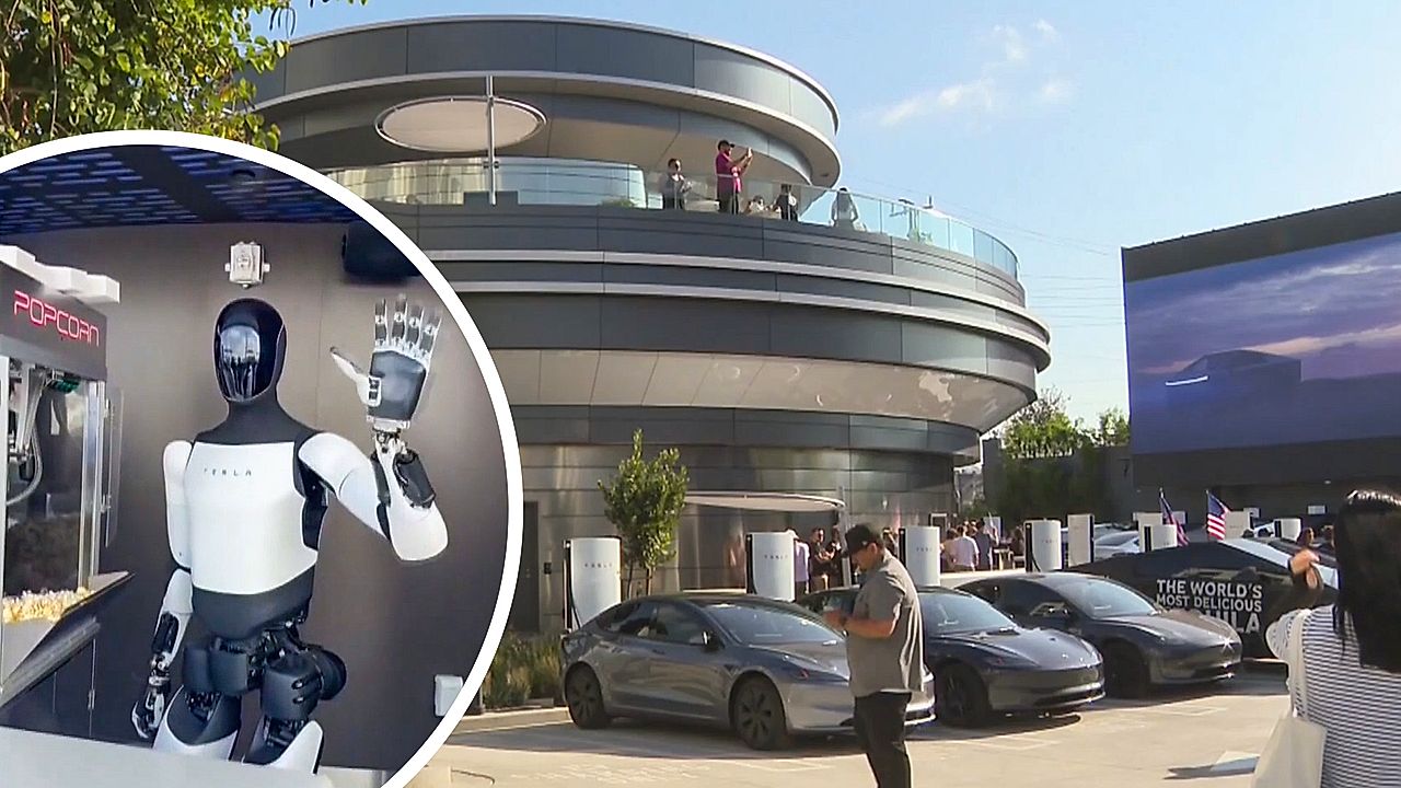 Elon Musk's futuristic Tesla Diner opens for burgers and milkshakes in LA