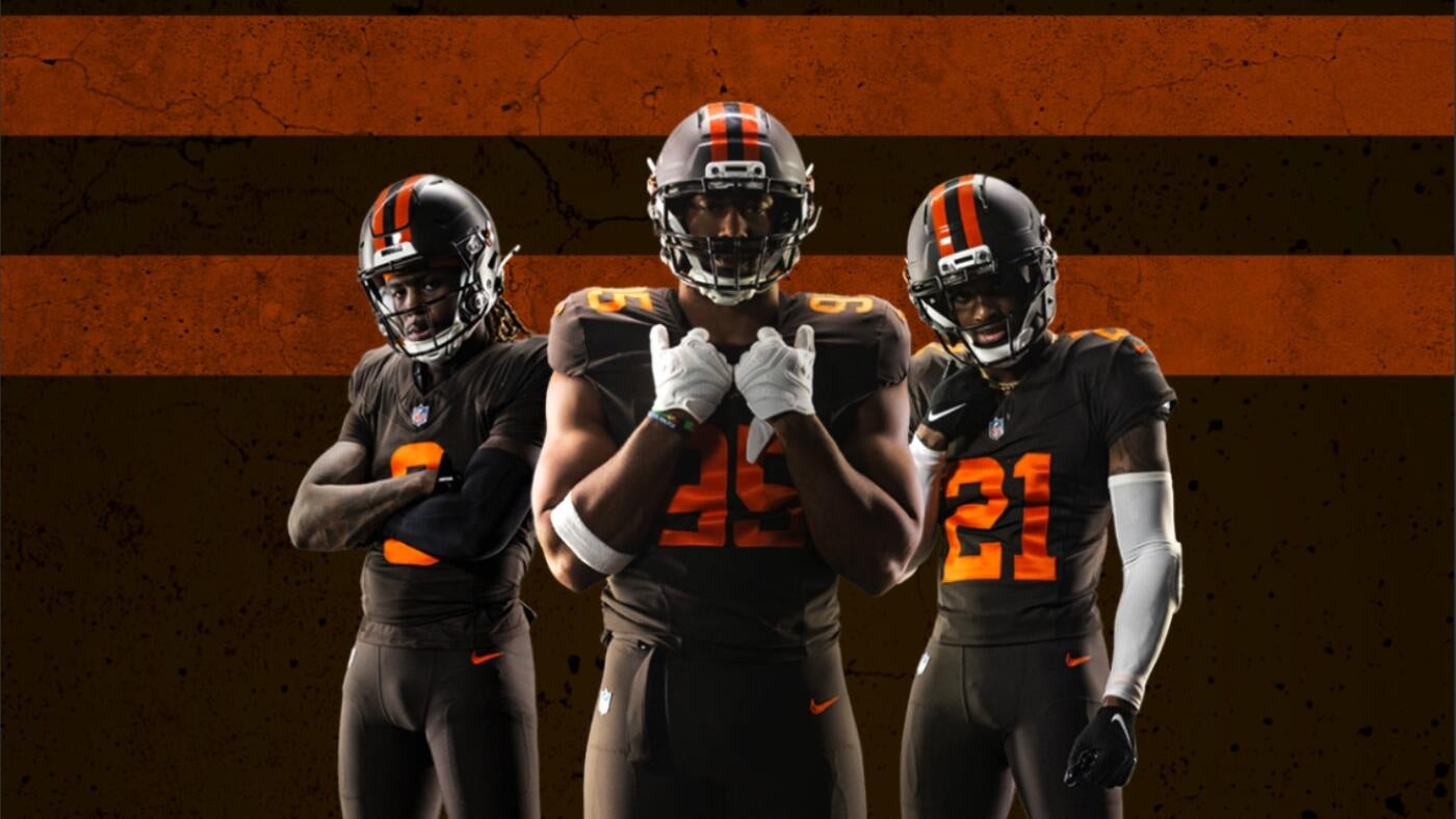 LOOK: Browns unveil new alternate helmet that completes head-to-toe all ...