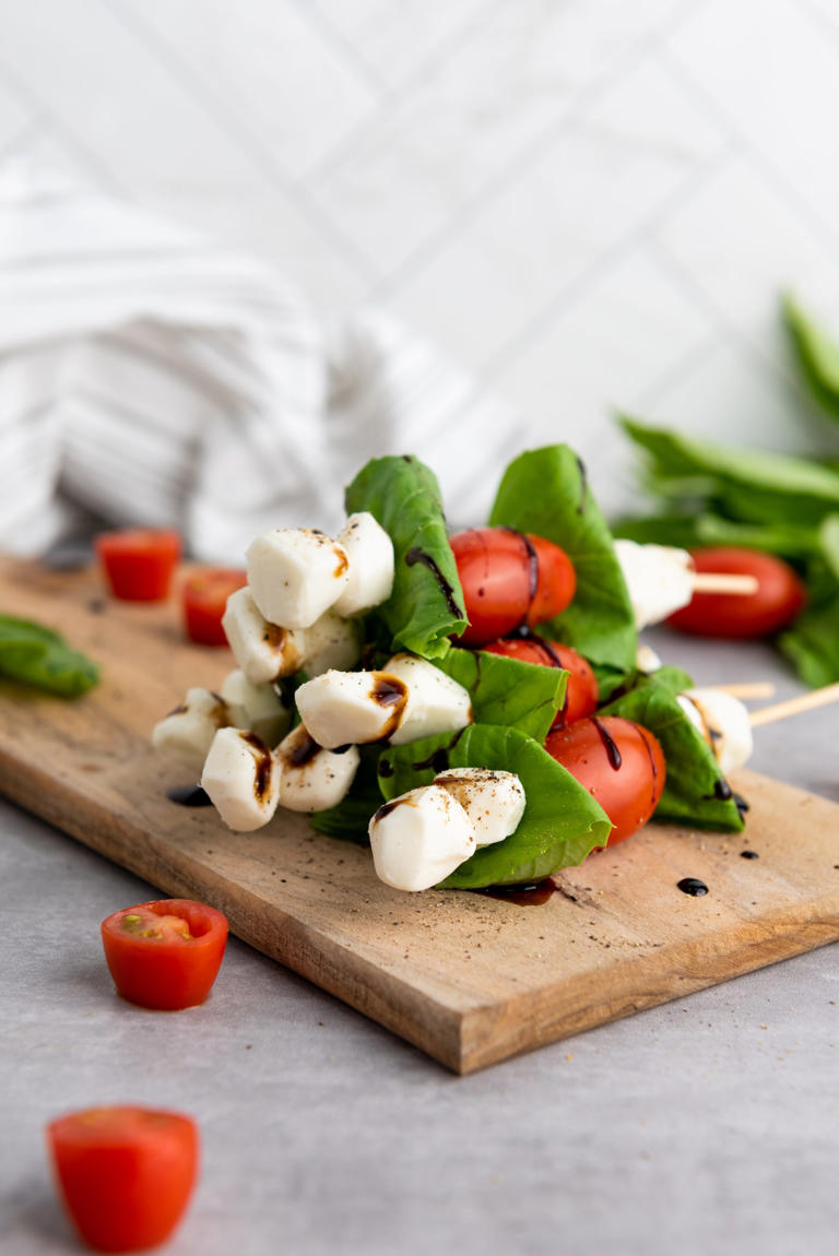 The Best Mini Caprese Salad Skewers for Dinner Tonight