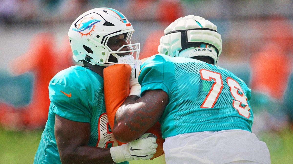 Dolphins offensive lineman airlifted out of practice after suffering ...