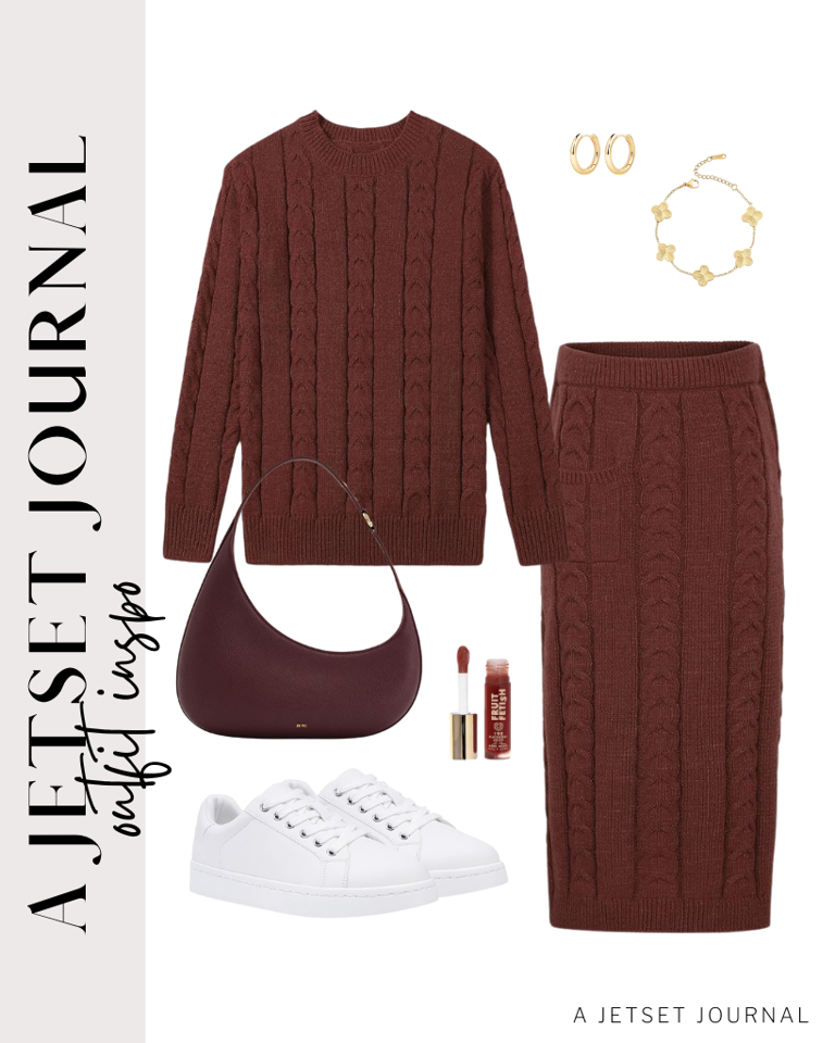Style a Chunky Knit Sweater Set