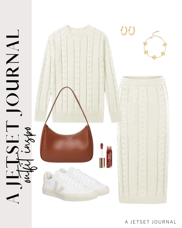 Style a Chunky Knit Sweater Set