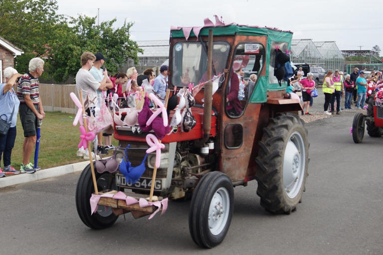 Tractor-driving fundraisers endure wind and rain to raise thousands for ...