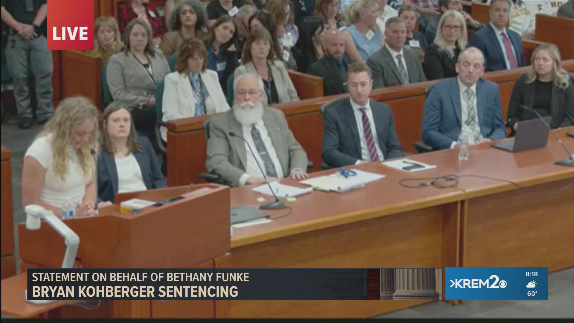 Surviving roommate, Bethany Funke has statement read on her behalf