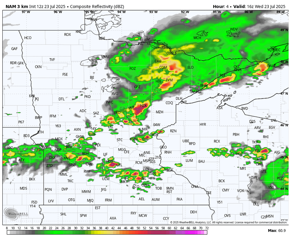 Damaging winds, tornadoes, flash flooding possible in Minnesota, South ...