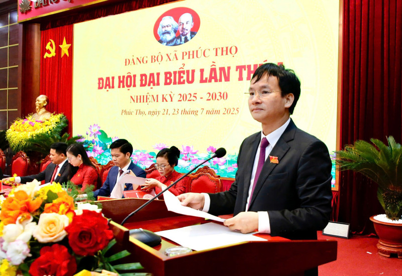 Chỉ định ông Nguyễn Doãn Hoàn làm Bí thư Đảng ủy xã Phúc Thọ