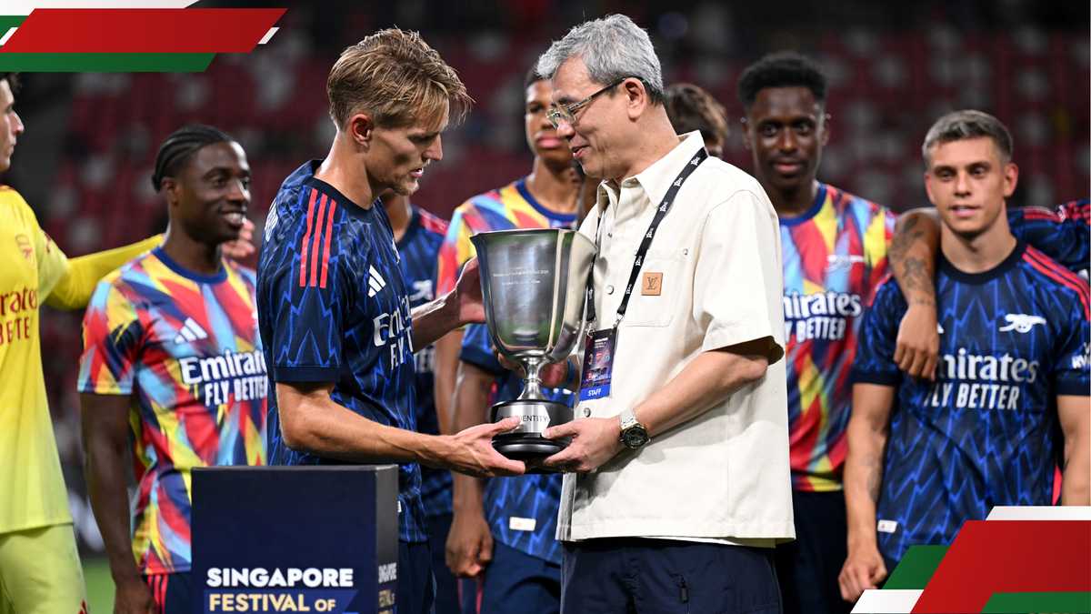 Arsenal finally 'win trophy' after defeating AC Milan in pre-season clash