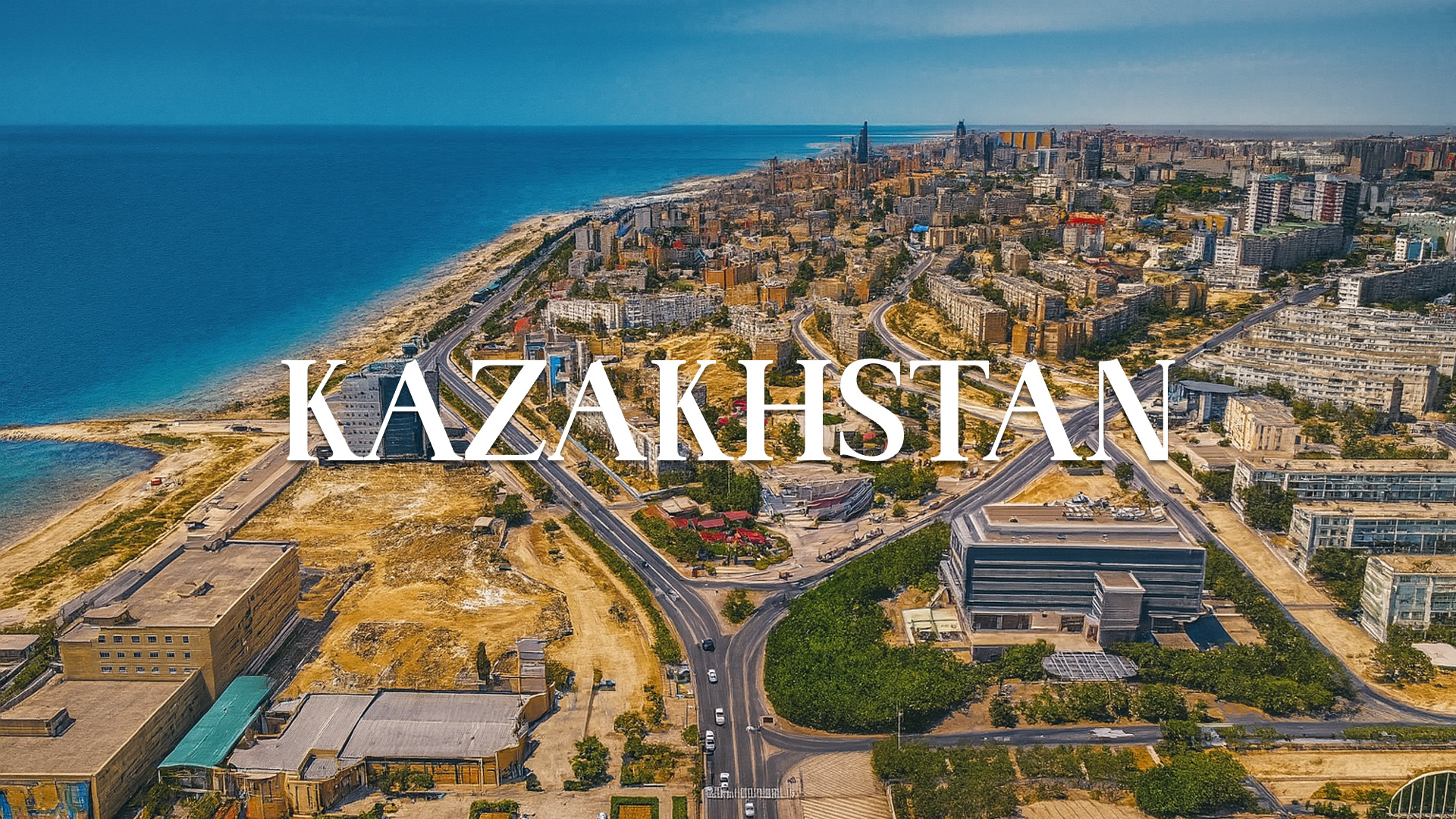 Городские моменты и природные пейзажи Казахстана 4K