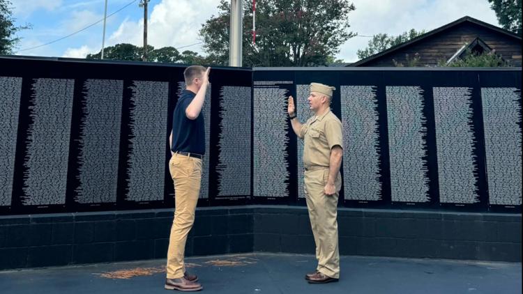 East Texas firefighter re-enlists to serve his country as Navy corpsman