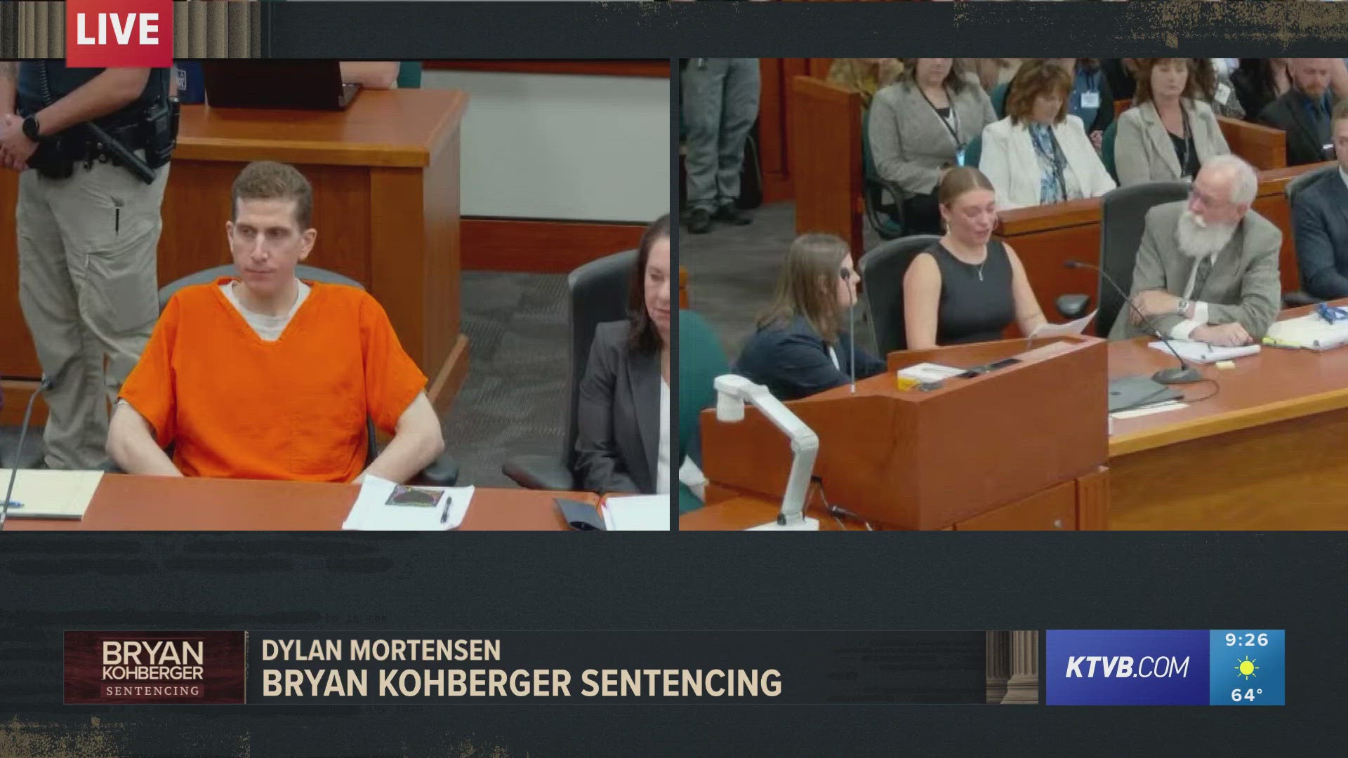 Kohberger sentencing: Dylan Mortensen victim impact statement