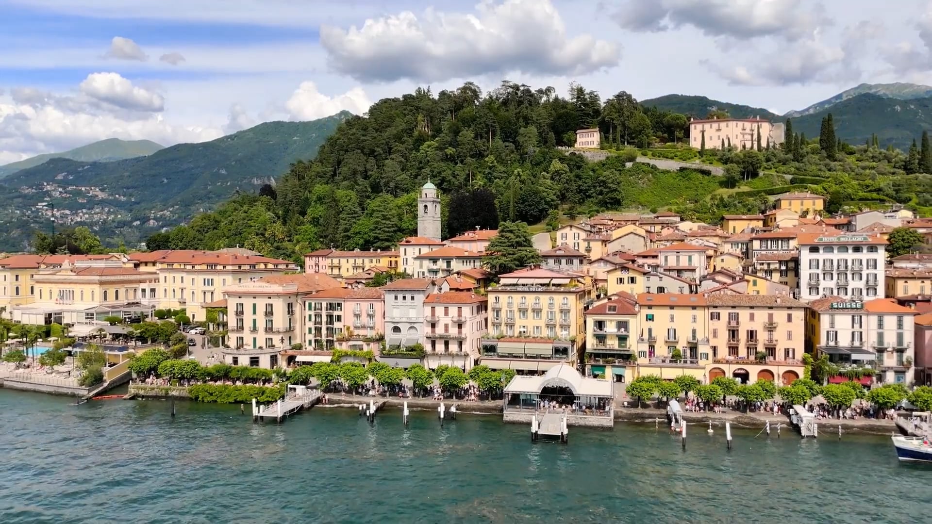Bellagio by Drone: Serene Views of Italy's Lake Como Paradise