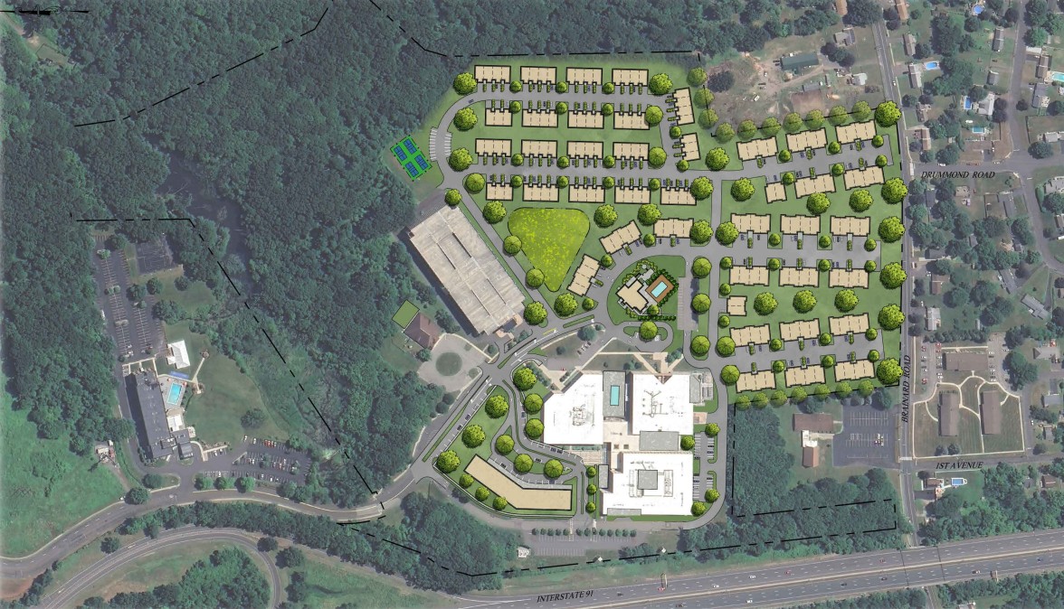 Concept explored for multi-use development at former MassMutual property in Enfield