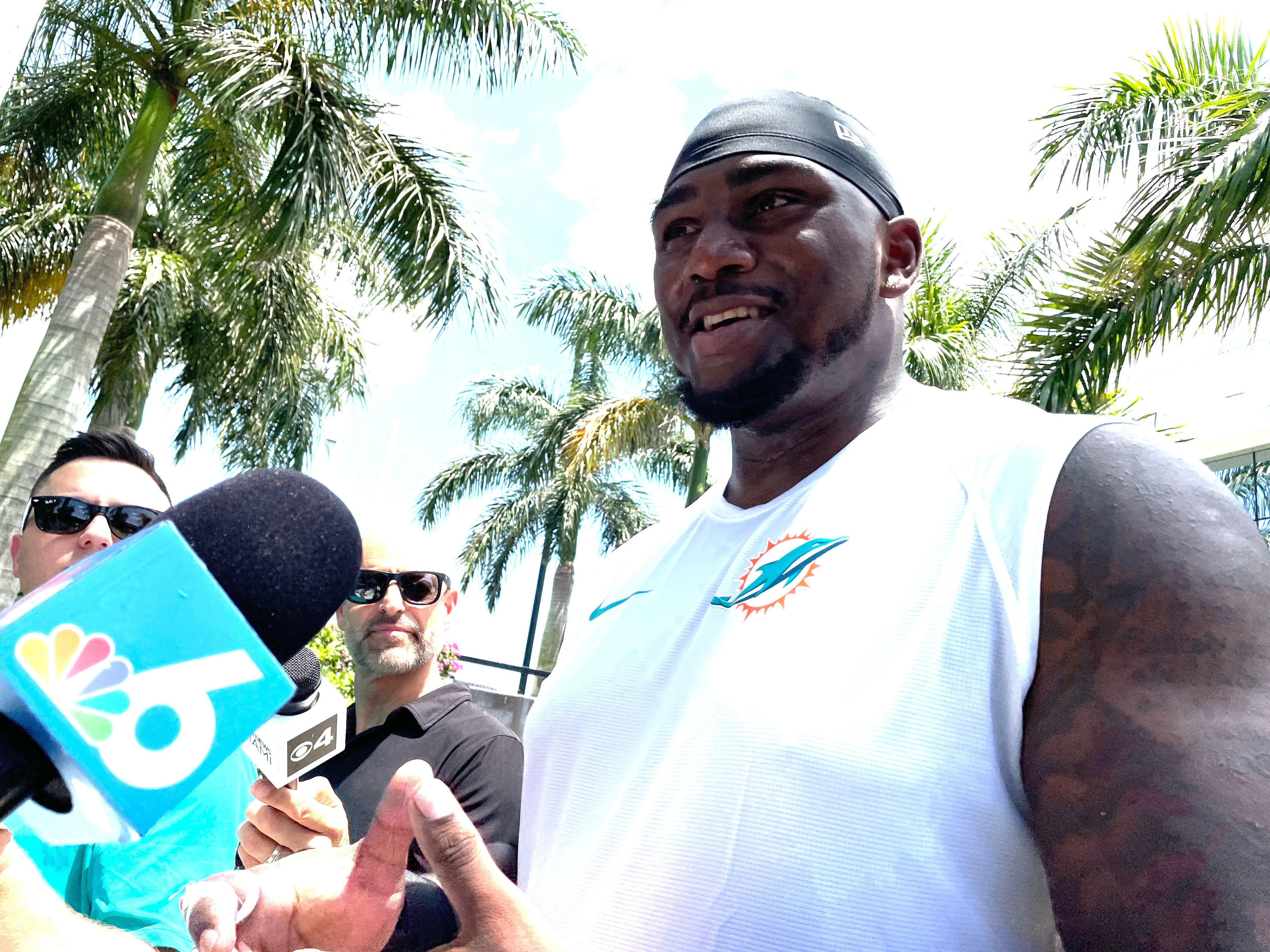 Who is Bayron Matos? Miami Dolphins tackle airlifted from training camp ...