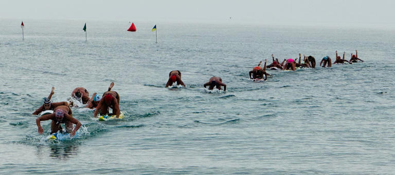 First race of lifeguard competition on Daytona Beach goes to Australian
