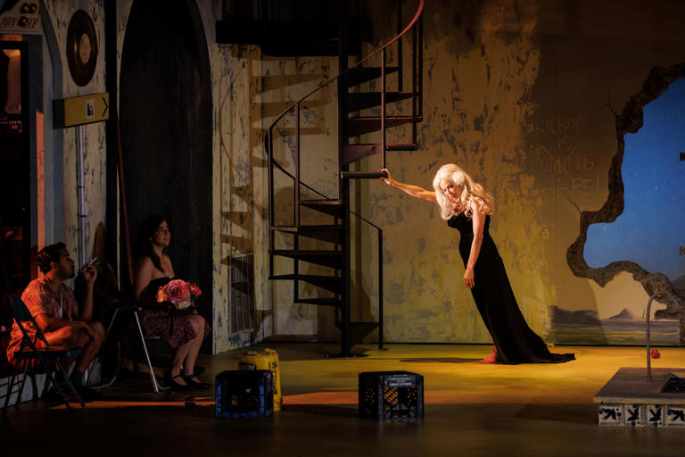 Pamela Anderson. Amber Heard. Dancing on ice. All in one theater festival.