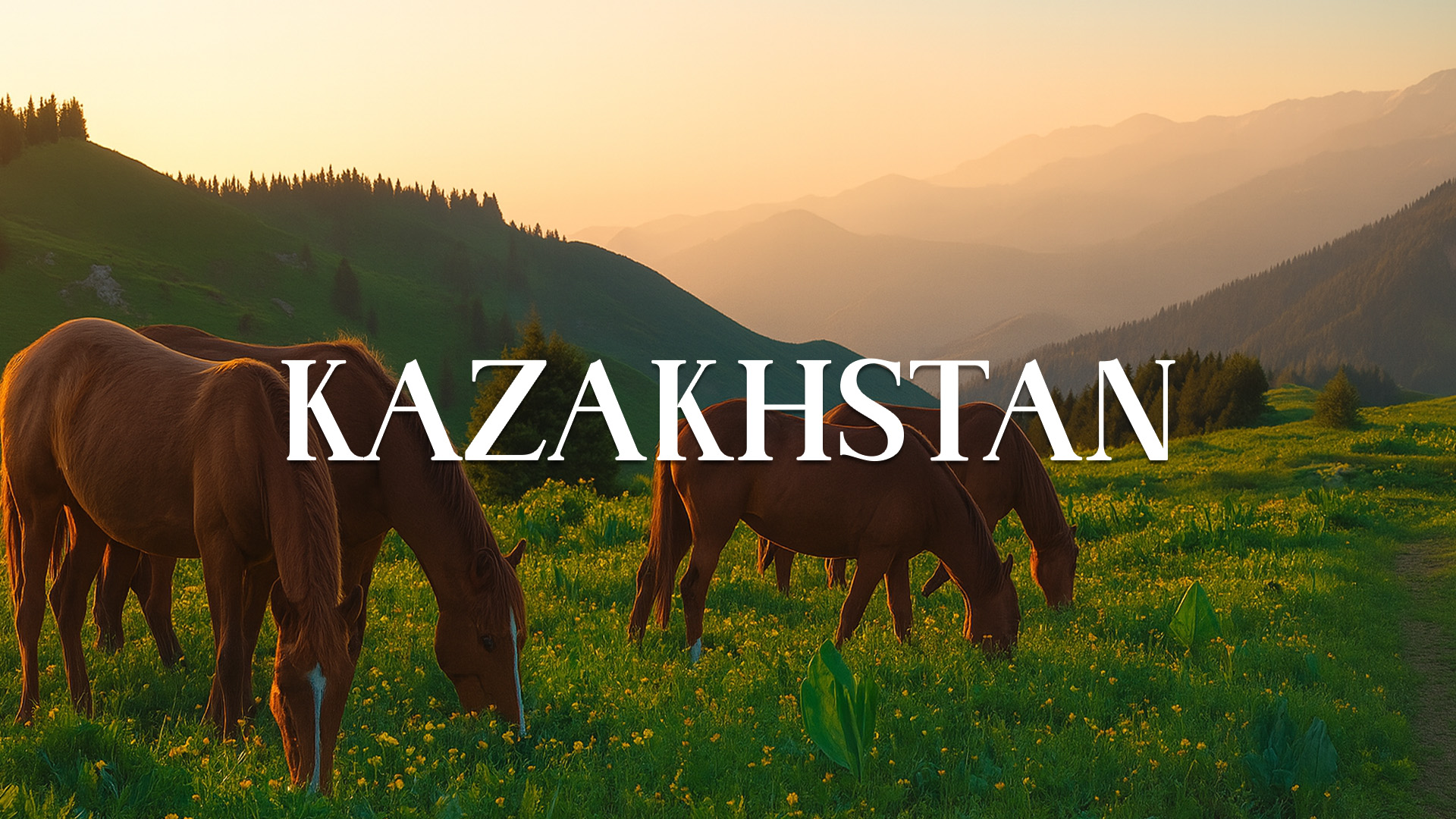 Urban Areas and Natural Landscapes of Kazakhstan 4K