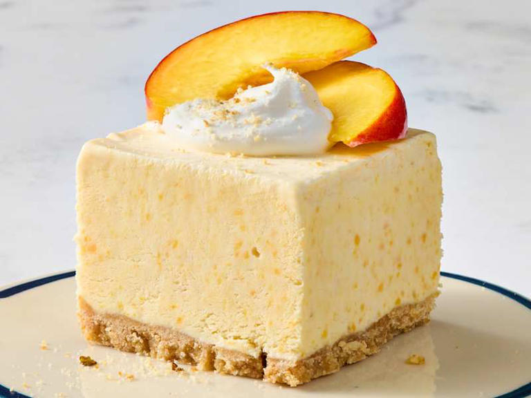 Everyone Begs Me for My No-Bake "Peach Freeze" Bar Recipe (It's SO Easy)