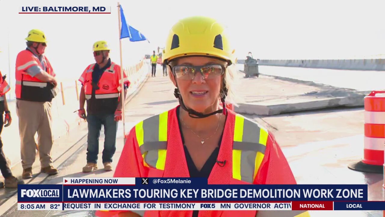 Maryland lawmakers tour Baltimore Key Bridge demolition site
