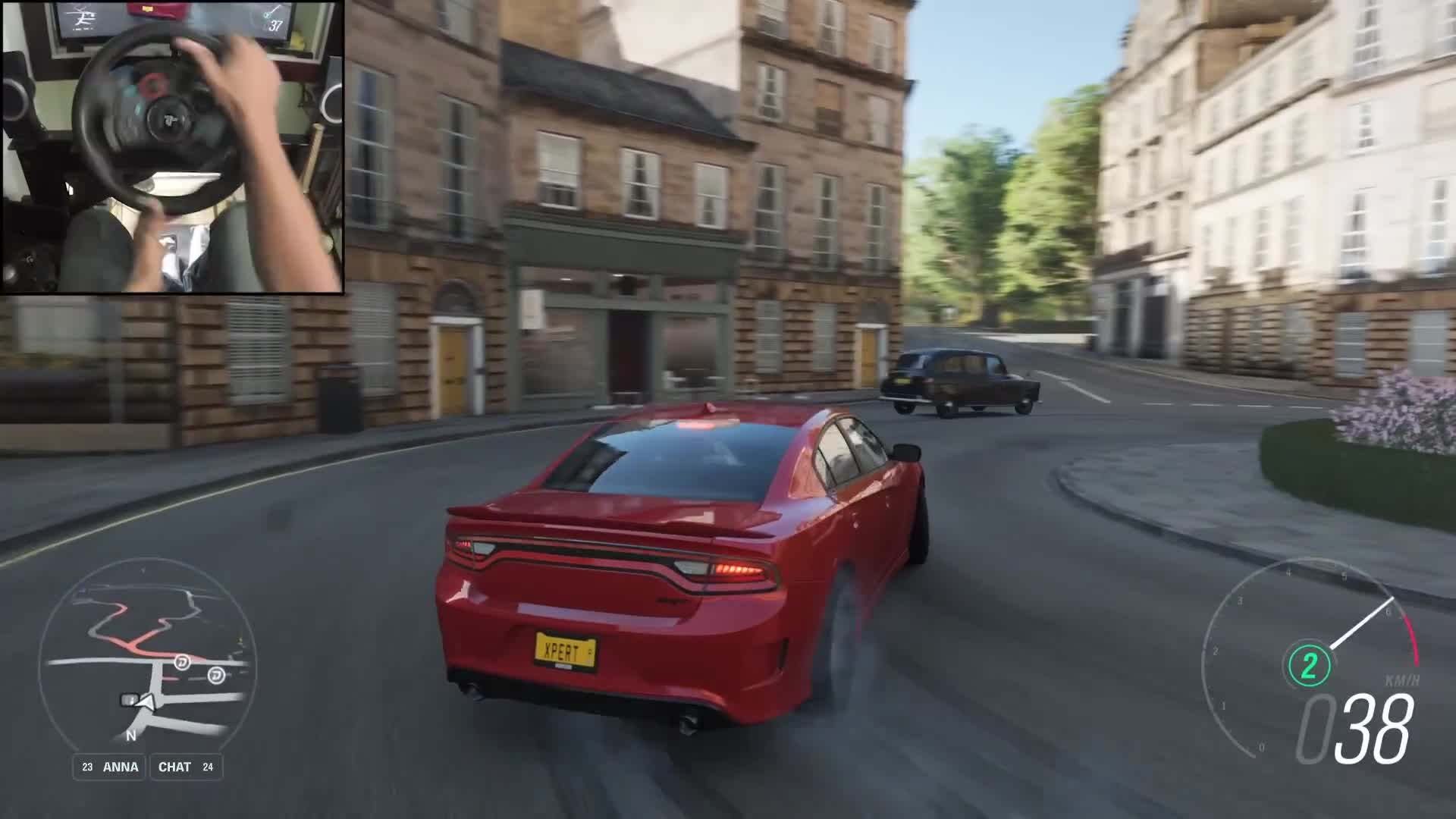 Forza Horizon 4: Driving the Dodge Charger SRT Hellcat on Logitech G29