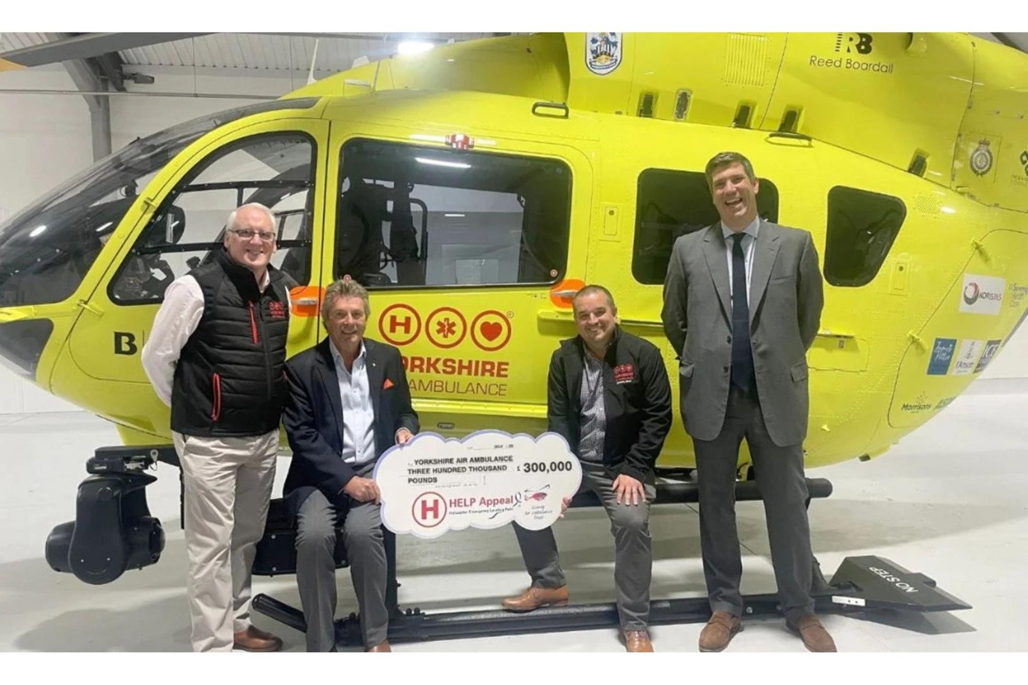 Charity donates £300,000 towards new helipad at Yorkshire Air Ambulance ...